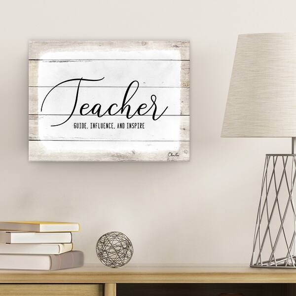 Olivia Rose 'Teacher' Canvas Textual Wall Art - Bed Bath & Beyond ...