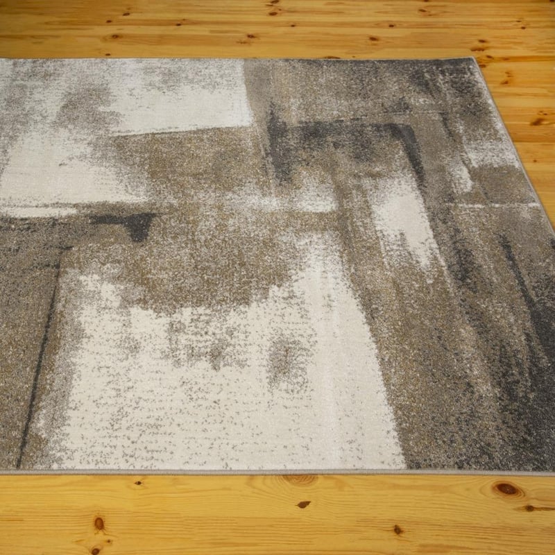 Luxe Weavers Modern Abstract Stain Resistant Area Rug - Overstock ...