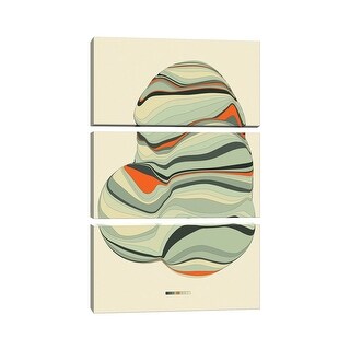 iCanvas "Electroplasm I" by Jazzberry Blue 3-Piece Canvas Wall Art Set ...