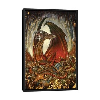 iCanvas "Treasure Dragon" by Myles Pinkney Framed - Bed Bath & Beyond ...
