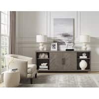 Modern Wood 80" Console with with doors, TV Stand, Accent Cabinet ...
