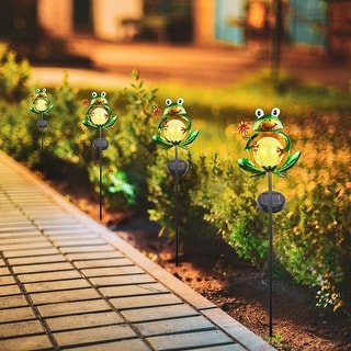 Outdoor Frog Design Solar Lights, Lawn, Backyard, Patio, Path Decor ...