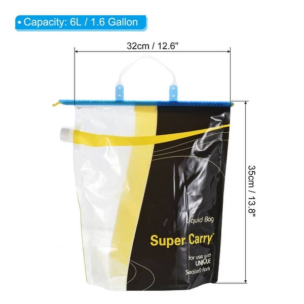 6L Collapsible Water Container Bag with Spigot, Folding Water Jug ...