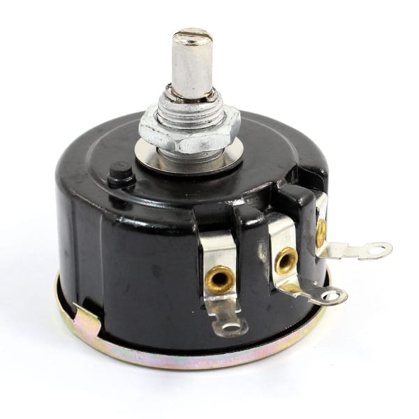 Unique Bargains WX112 050 6mm Shaft Single Turn Wire Wound Rotary ...