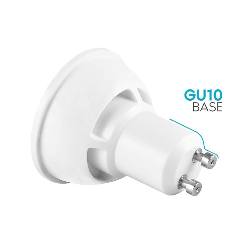 Luxrite MR16 GU10 LED Bulbs Dimmable, 50W Halogen Equivalent, 500 ...