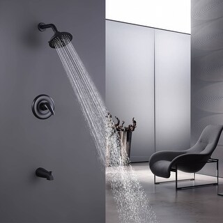 Shower Tub Kit, Tub and Shower Faucet Set(Black) - Bed Bath & Beyond ...
