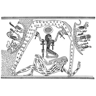Egyptian Universe. /Nthe Ancient Egyptian Cosmos Depicting Geb (Earth ...