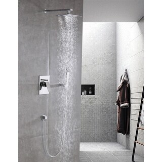 None Empolo Shower Set W / 8" Square Rain Shower and Hand Shower ...