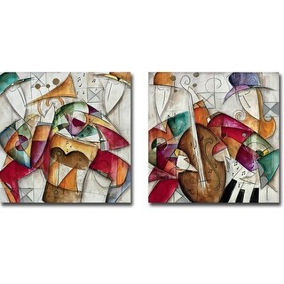 Jam Session I & II by Eric Waugh 2-pc Gallery Wrapped Canvas Giclee Set ...