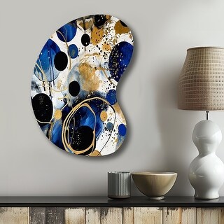 Abstract Pattern With Blue & Golden Textures XVIII - Abstract ...