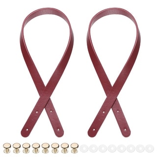 PU Leather Bag Handle, Handbag Straps with Rivets Sew on Bag Handle ...