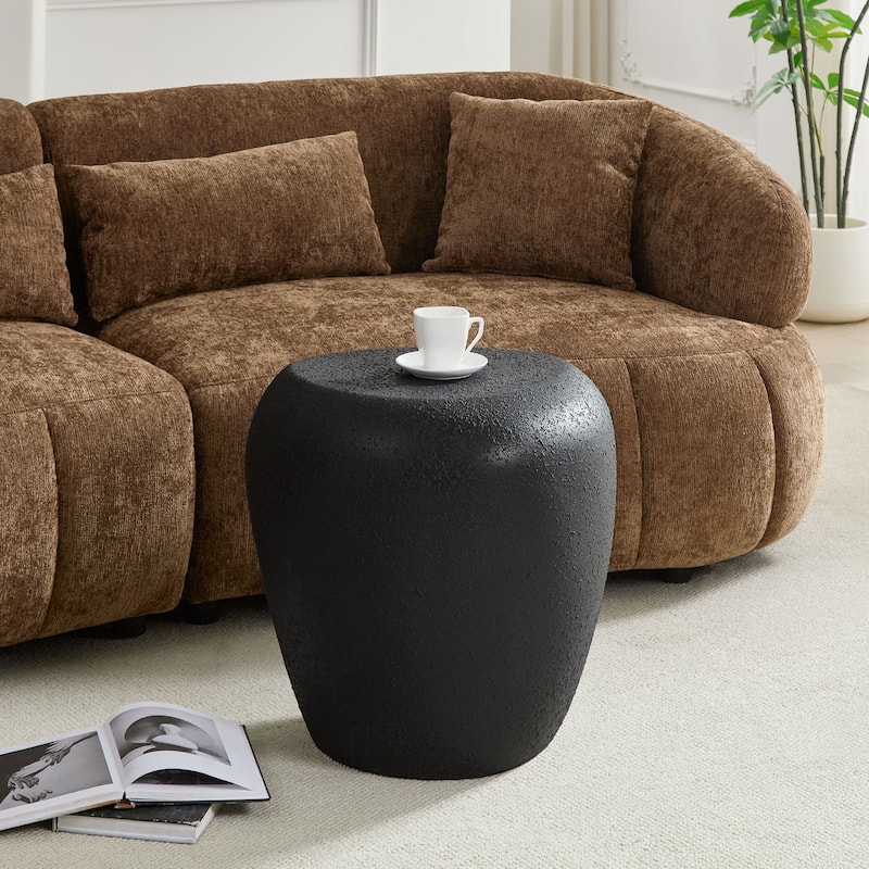 Selwyn 2-Piece Elliptical Coffee Table Set Fiberglass with Matte Rock ...