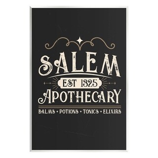 Stupell Salem Apothecary Vintage Sign Wall Plaque Art, Design by Angela ...