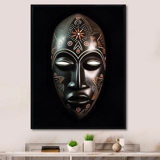 Designart "Ethnical Traditional African Mask VIII" African Tribal ...
