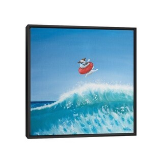 iCanvas "Playing In The Surf I" by Carol Luz Framed - Bed Bath & Beyond ...
