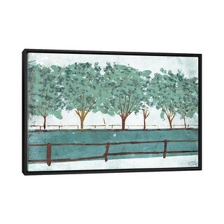 iCanvas "Trees and Fences" by On Rei Framed - Bed Bath & Beyond - 37045291