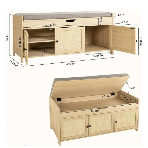 Lift Top Shoe Storage Bench - Bed Bath & Beyond - 40331838