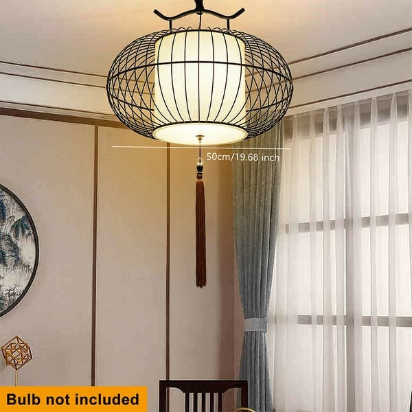 Japanese Style Chandelier Pendant Lamp Vintage Ceiling Light Fixture ...