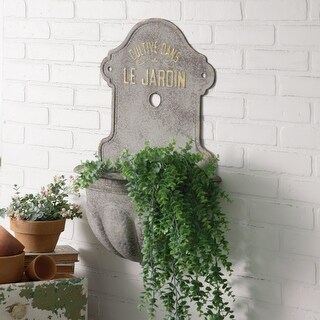 Château Cascade Wall Water Fountain Planter - 18''W x 9undefined''D x ...