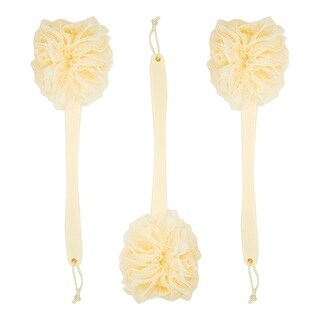 3-Pack Exfoliating Mesh Pouf Brushes Body Back Scrubber - Bed Bath ...