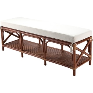 Lissette Rattan Global Bench - Bed Bath & Beyond - 38297709