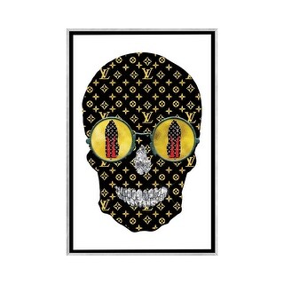 iCanvas "Louis Vuitton Black Gold Fashion Skull" by Pomaikai Barron ...
