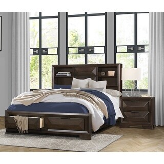 3pc Modern Bedroom Set Storage Bed - Bed Bath & Beyond - 41439694