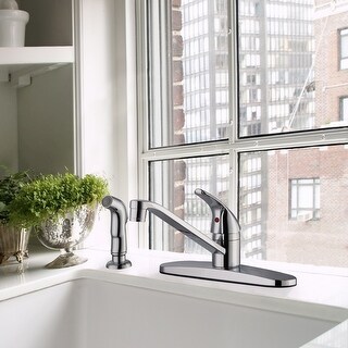 Design House Middleton Single Handle Kitchen Faucet with Side Spray ...