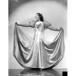 Ann Rutherford Looking Away Spreading Her Long Skirt Photo Print - Bed ...
