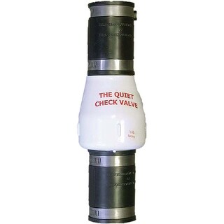 Campbell 1-1/2 In. White PVC Spring-Loaded Quiet Check Valve w/Two ...