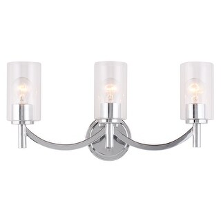 Eglo Devora 3-Light Chrome Bath Vanity Wall Sconce - Bed Bath & Beyond ...
