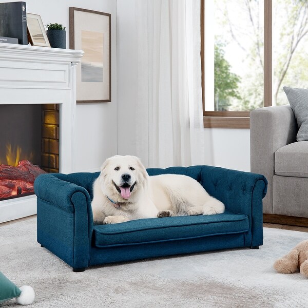 Elevated dog couch store