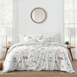 Farm Animals Collection Boy Girl 3-piece Full / Queen-size Comforter ...