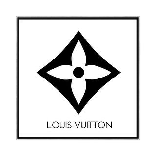 iCanvas "Louis Vuitton Symbol Light White" by Art Mirano Framed - Bed ...