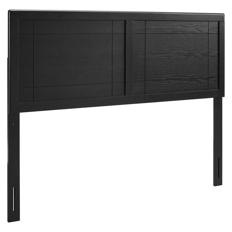 Viola Country Style Twin Size Black Wooden Headboard - Overstock - 32157933