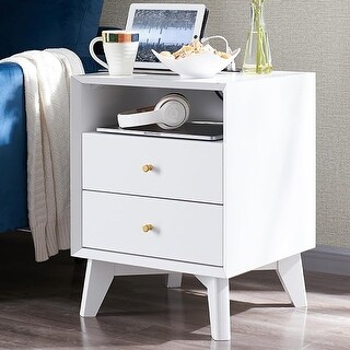 2-drawer Nightstand with lock and charging station - Bed Bath & Beyond ...