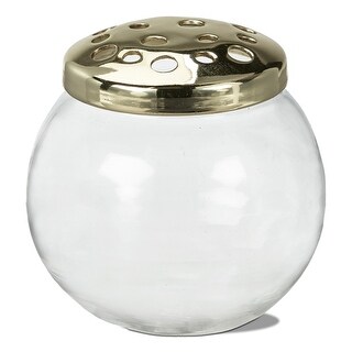 Flower Frog Orb Vase Small - Clear Glass Decorative Flower Frog for ...