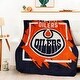 NHL Edmonton Oilers Dimensional Micro Raschel Throw Blanket - Bed Bath ...