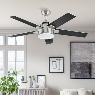 Moasis 52-inch 4-Blade Ceiling Fan with LED Light and Remote Control ...
