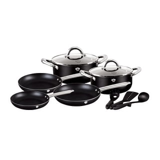 Berlinger Haus Kitchen Cookware Sets 10 Piece, Turbo Induction Base ...