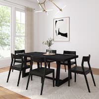 Plank and Beam 72" Classic Solid Wood Dining Table and Chairs - Bed ...