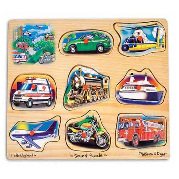 Melissa & Doug 725 Vehicles Sound Puzzle - Bed Bath & Beyond - 15374466
