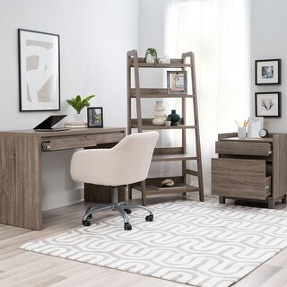 Linon Dublin Mission Grey 3 Piece Office Set including desk - Bed Bath ...
