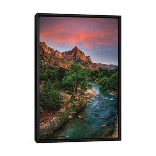 iCanvas "Utah Zion National Park Hike Sunset V" by Alex G Perez Framed ...