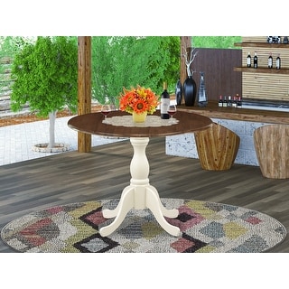 East West Furniture Dublin Modern Dining Table - a Round Kitchen Table ...