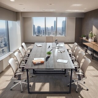 Rectangular Conference Room Table w/USB Ports & Outlets Meeting Table ...