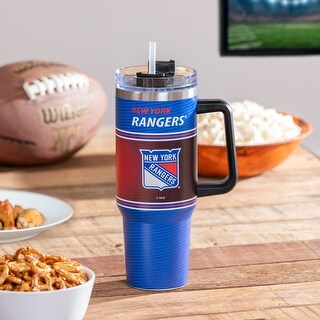 40 oz Stainless Steel Canyon Cup w/ Straw, New York Rangers - Bed Bath ...