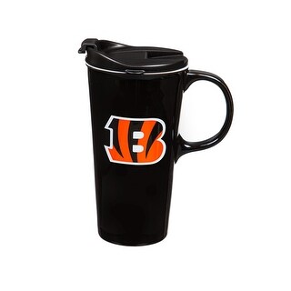 Cincinnati Bengals, 17 oz Ceramic Travel Latte Cup w/ Gift Box - Bed ...