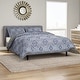 Carson Carrington Harstad Blue Cotton 3-piece Duvet Cover Set - Bed ...