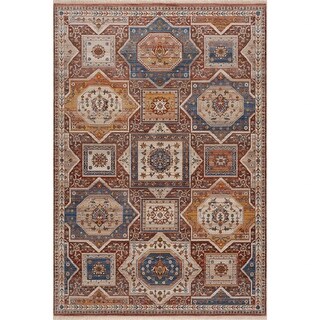 HomeRoots8' X 10' Red Southwestern Area Rug - 8' x 10' - Bed Bath ...